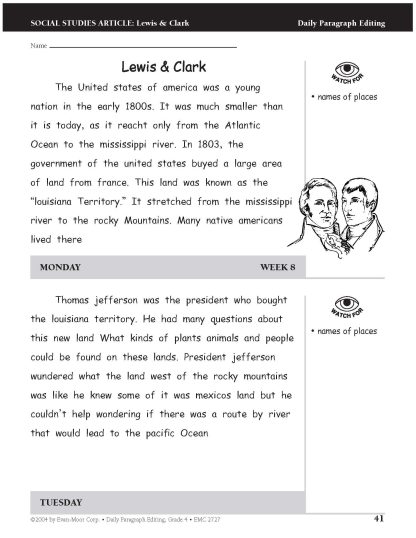 Daily Paragraph Editing Gr 4 Evan-Moor – Anchor Academic Services