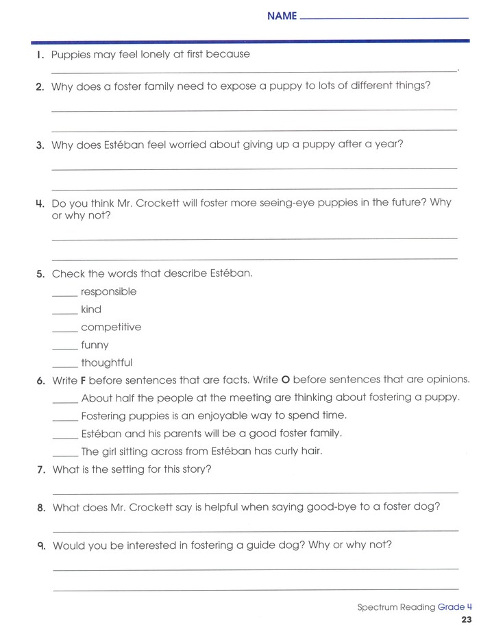 Spectrum Reading Grade 4 Anchor Academic Services Spectrum Reading Grade 4 Anchor Academic Services